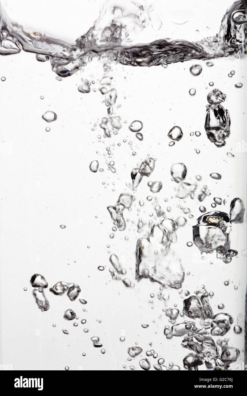Water splash and bubbles Stock Photo - Alamy