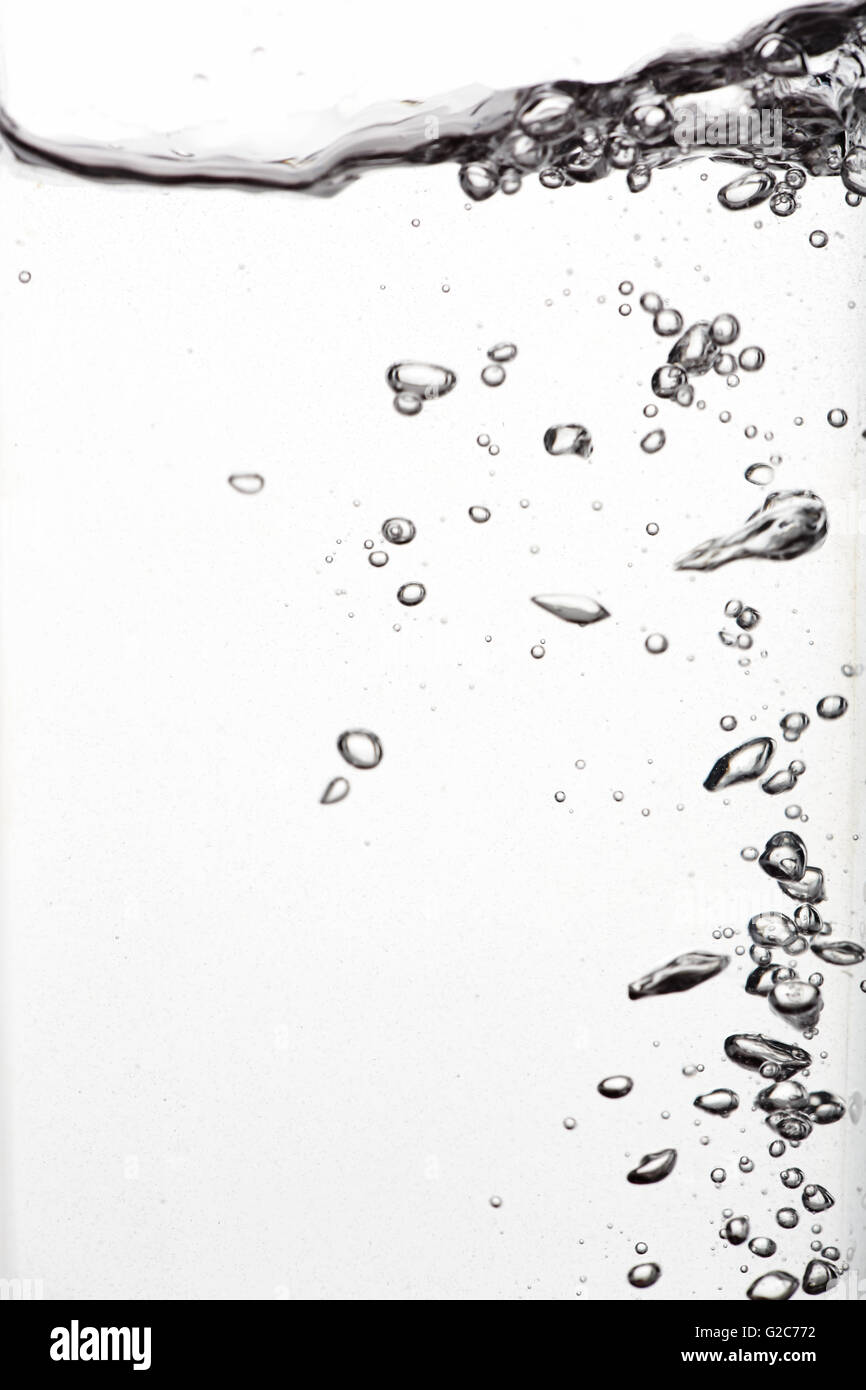 Water splash and bubbles Stock Photo - Alamy