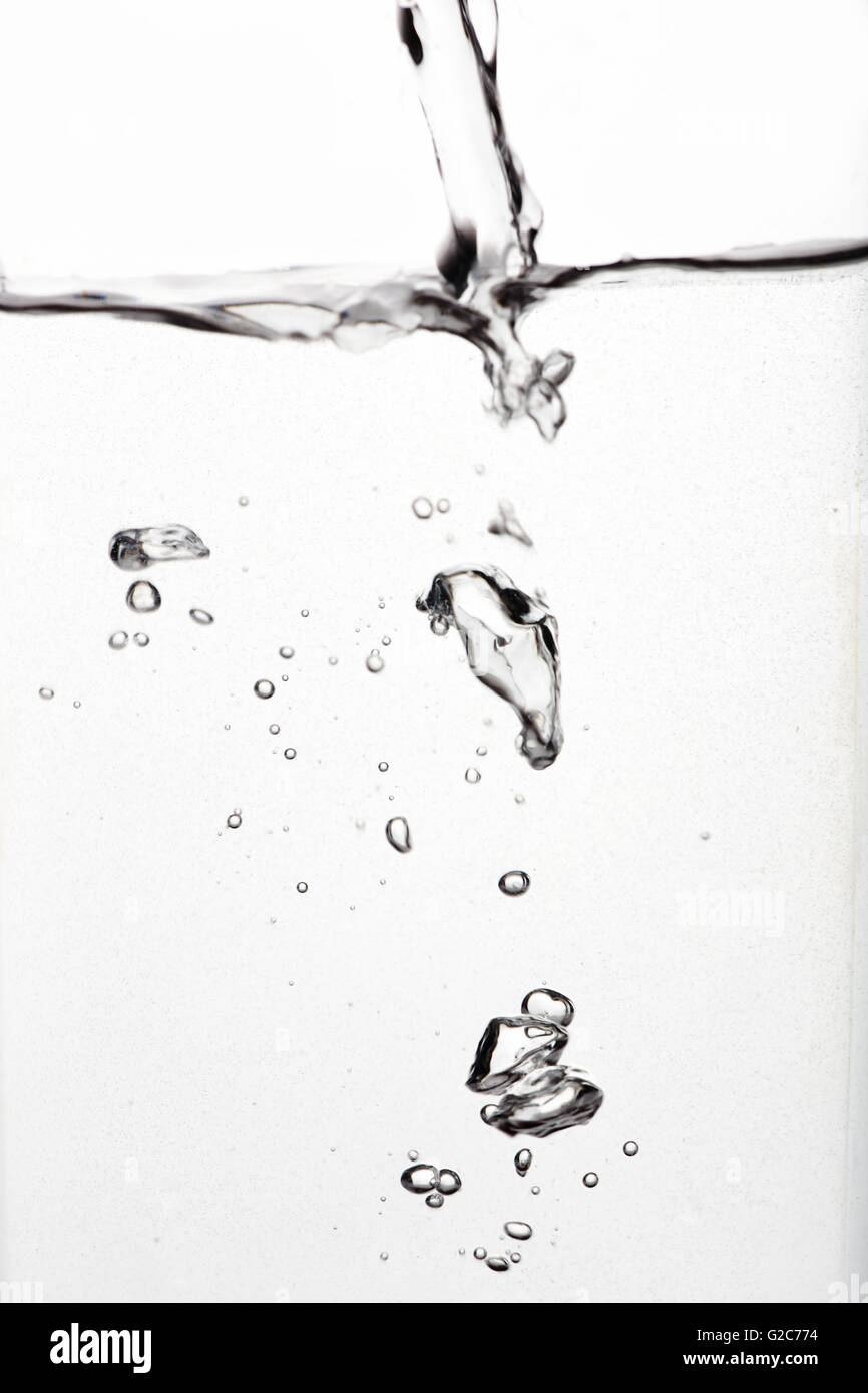 Water splash and bubbles Stock Photo - Alamy