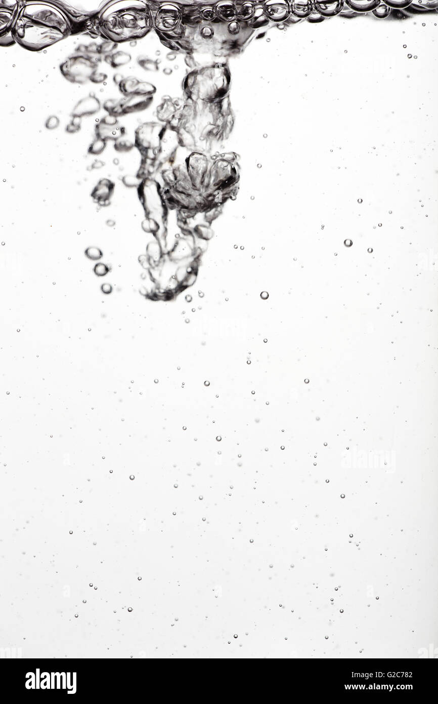 Water splash and bubbles Stock Photo - Alamy