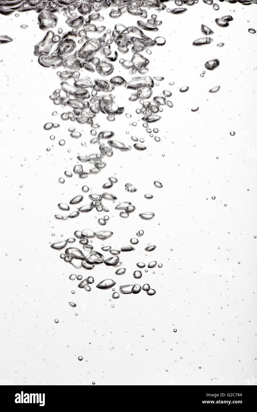 Water splash and bubbles Stock Photo - Alamy