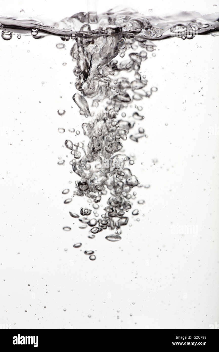 Water splash and bubbles Stock Photo - Alamy