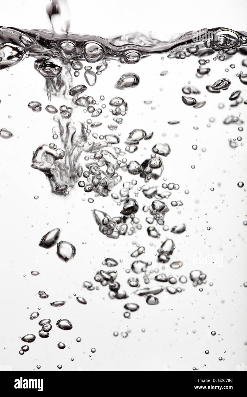 Water splash and bubbles Stock Photo - Alamy