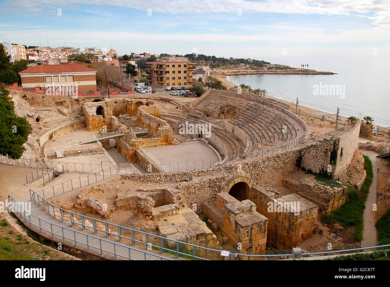 Amphitheater ruins in tarragona spain hi-res stock photography and ...