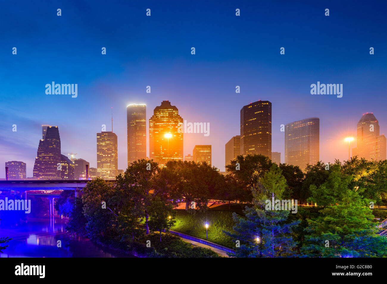 Houston texas usa misty morning hi-res stock photography and images - Alamy