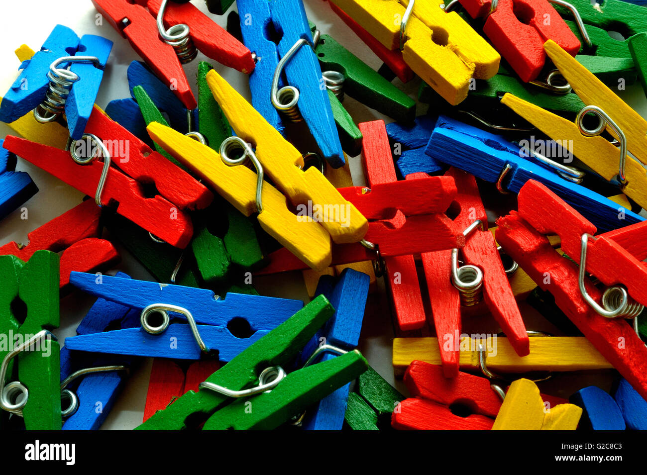 Small clothes pegs hi-res stock photography and images - Alamy