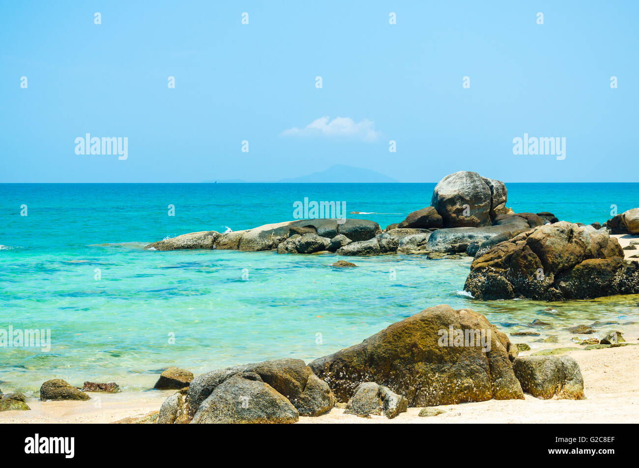 rock in the sea thailand Stock Photo - Alamy
