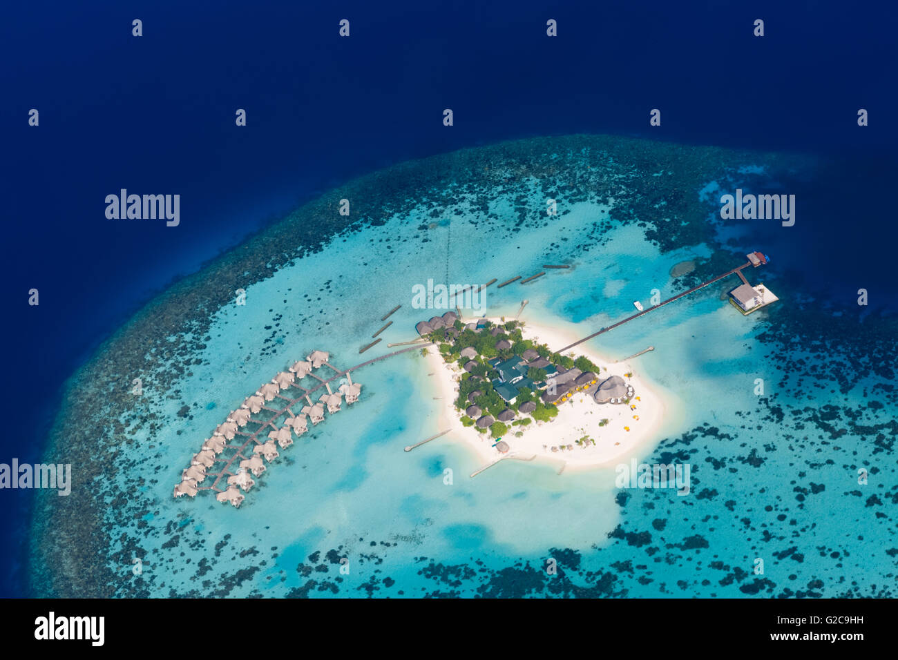 Maldives aerial hi-res stock photography and images - Alamy