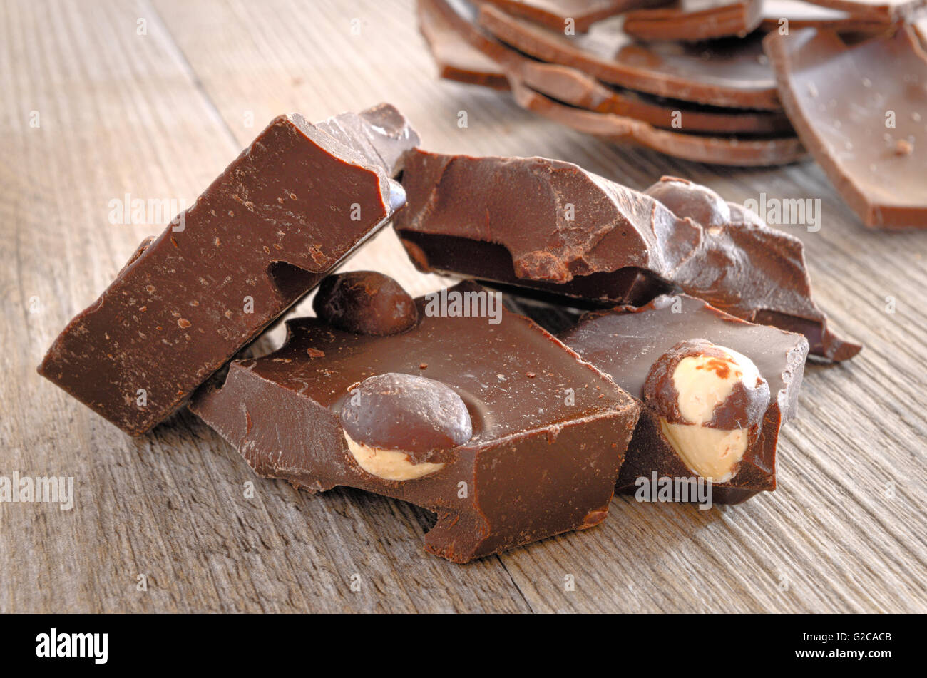 Hazelnut chocolate hi-res stock photography and images - Alamy