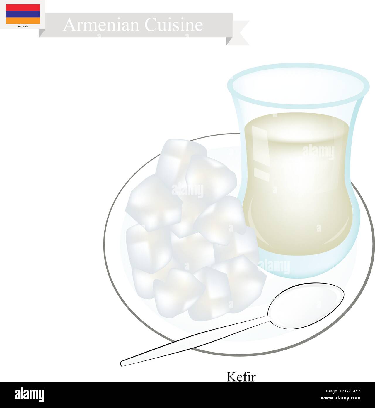 Milk kephir Stock Vector Images - Alamy
