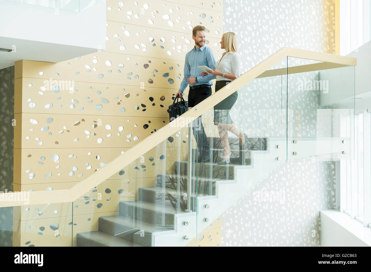 Teamwork stairs hi-res stock photography and images - Alamy