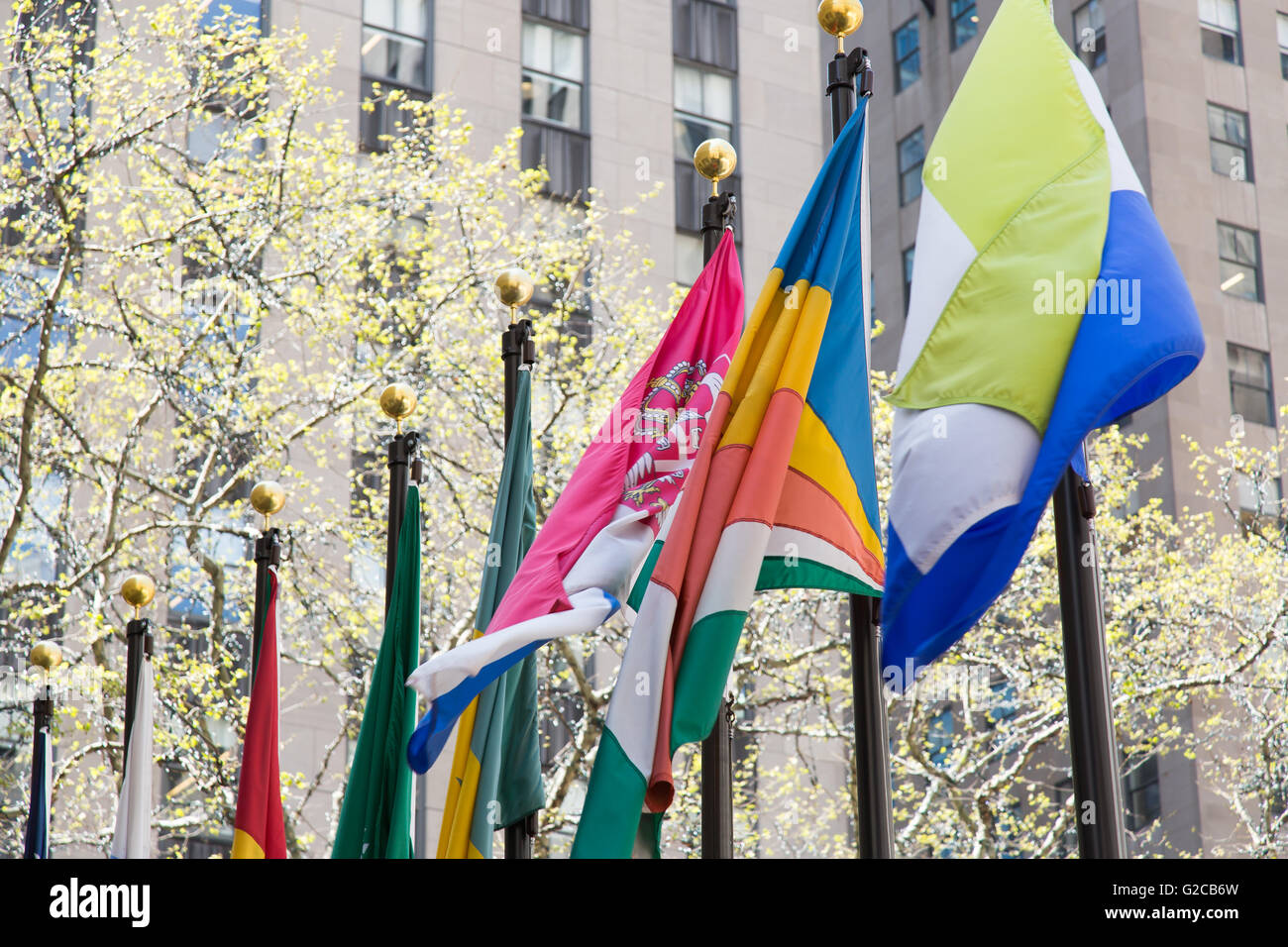 Row national flags world hi-res stock photography and images - Alamy