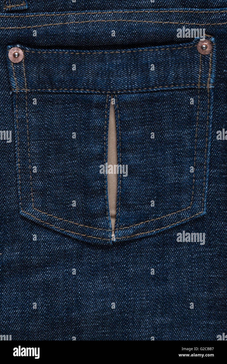 Back pocket Jeans texture Stock Photo - Alamy