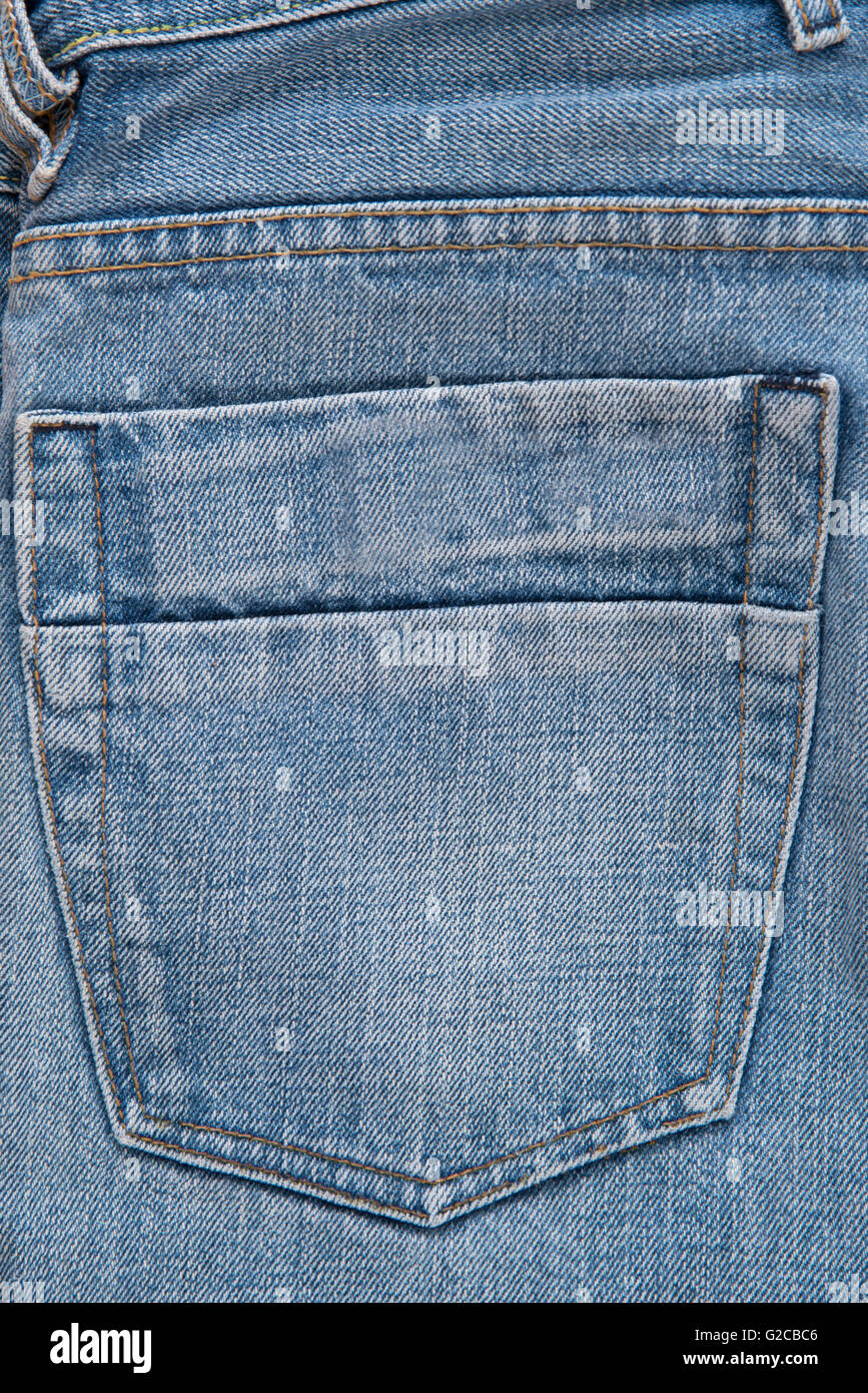 Back pocket Jeans texture Stock Photo - Alamy