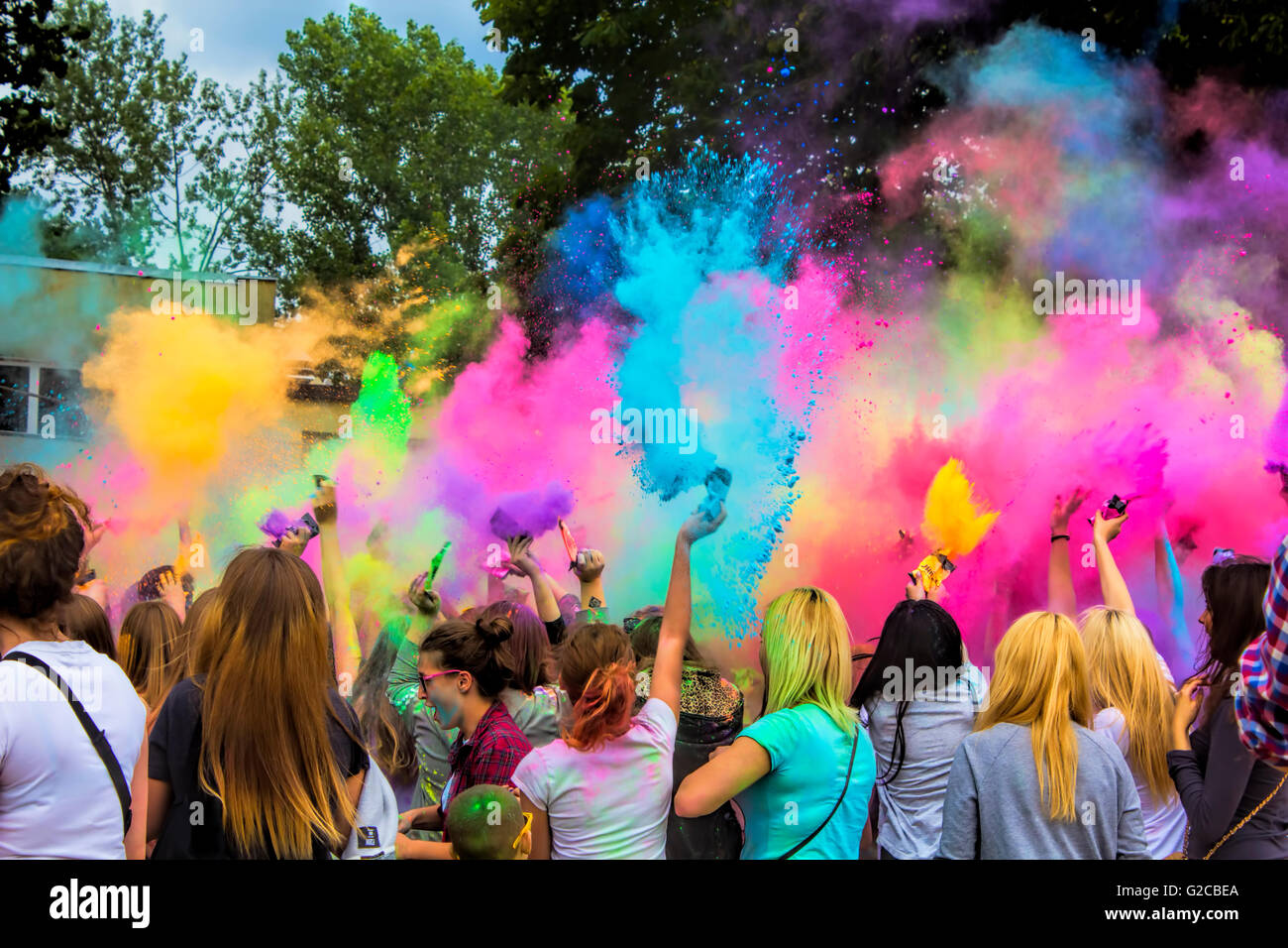 Festival of colors Stock Photo - Alamy