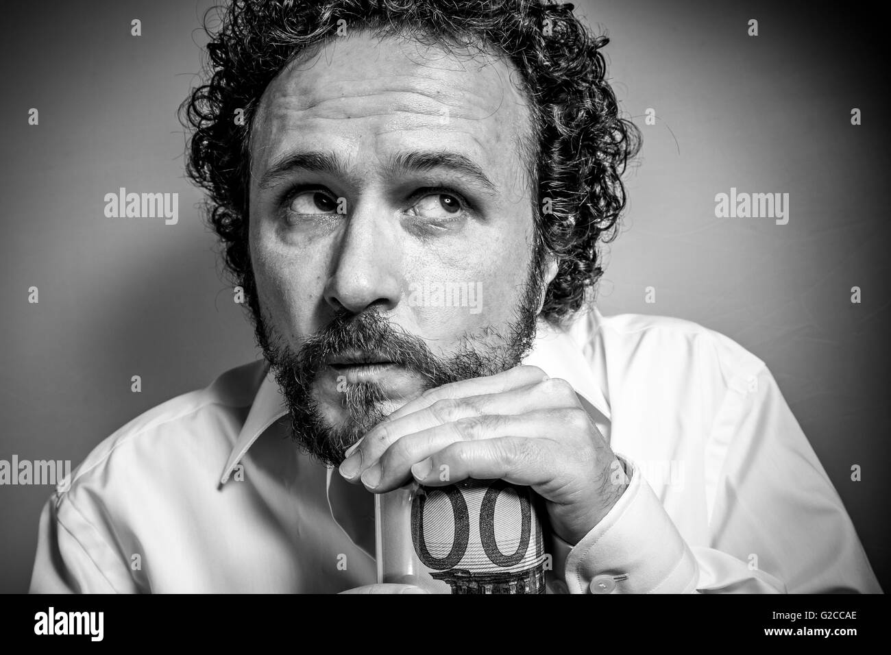 Greedy person Black and White Stock Photos & Images - Alamy