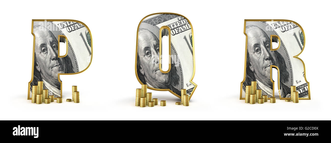 Money alphabet hi-res stock photography and images - Alamy