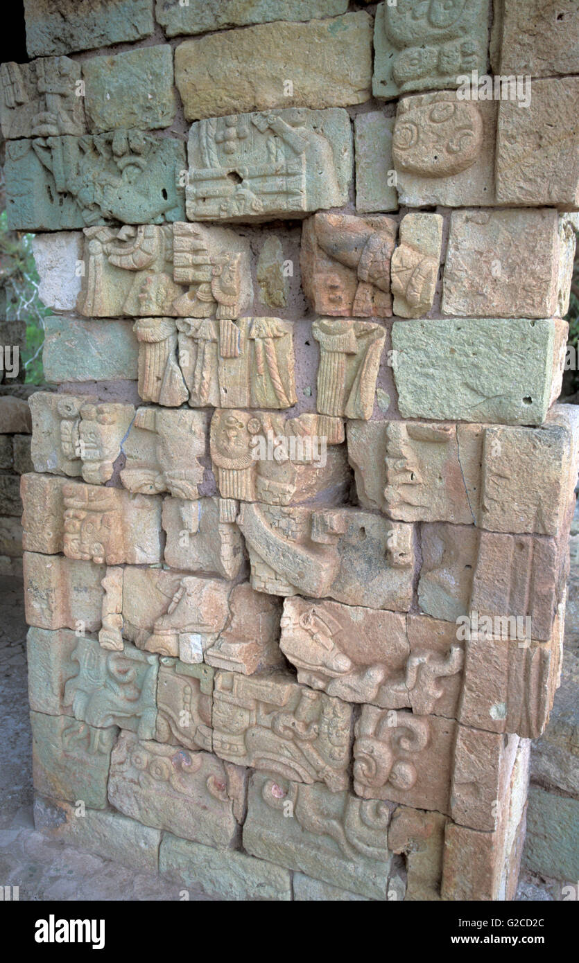 Temple of the Inscriptions in Copan Ruins, an archaeological site of ...