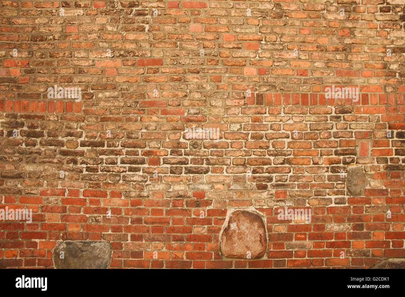 Old church building brick wall background Stock Photo - Alamy