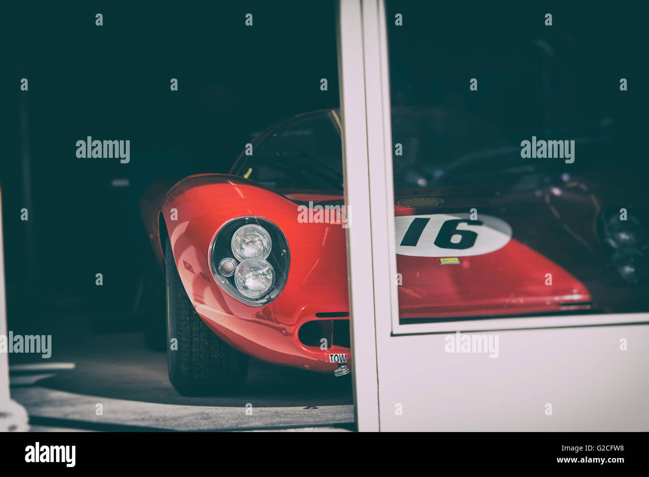 Ferrari Dino 206 SP replica car at a showroom in Bicester Heritage ...