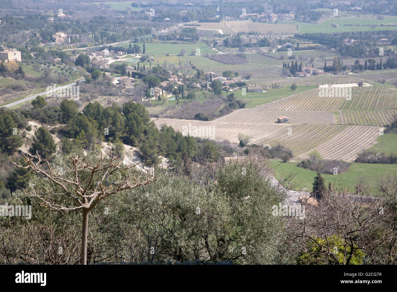 Countryside outside Gordes Village; France Stock Photo - Alamy