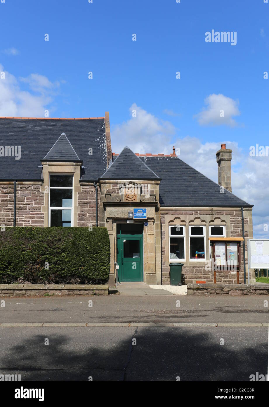 Exterior of Blackford village hall Scotland May 2016 Stock Photo - Alamy