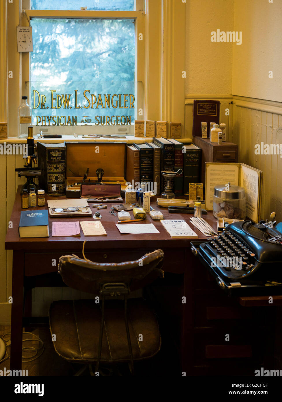 Doctor's office, Ouray County Historical Museum, Ouray, Colorado Stock ...