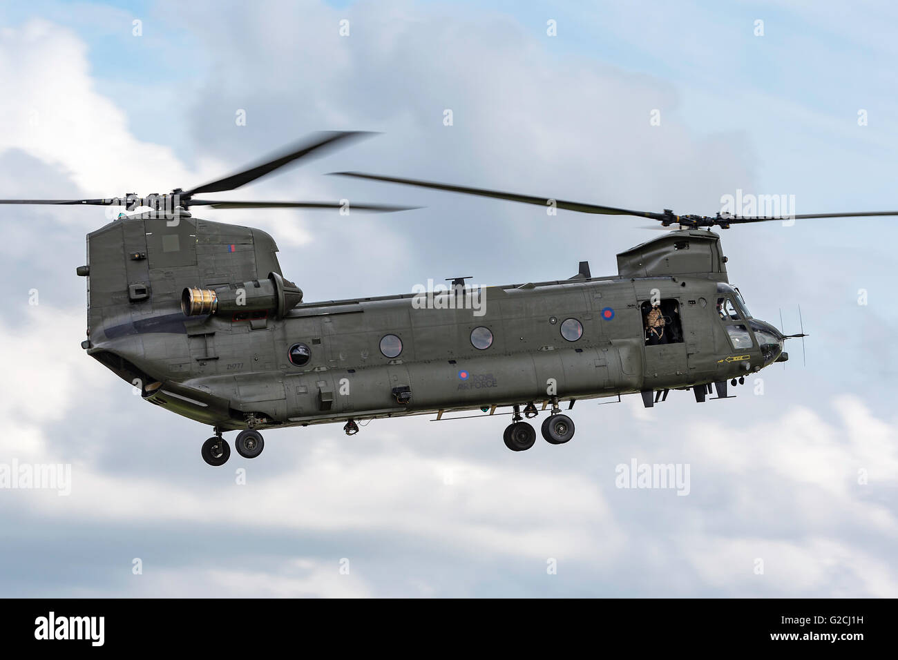 Royal Air Force (RAF) Boeing CH-47 Chinook HC.2 Transport helicopter ...