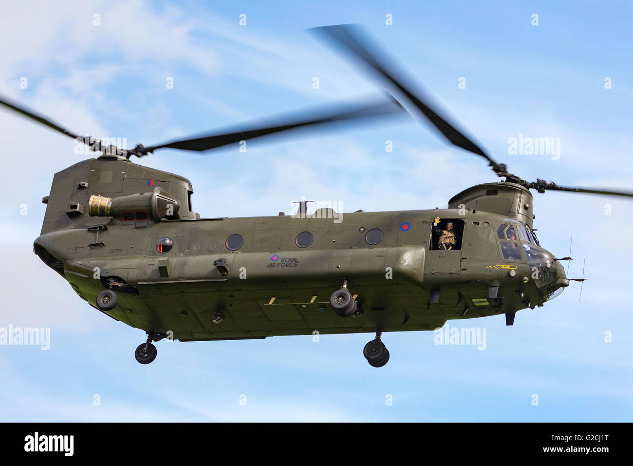 Royal Air Force (RAF) Boeing CH-47 Chinook HC.2 Transport helicopter ...