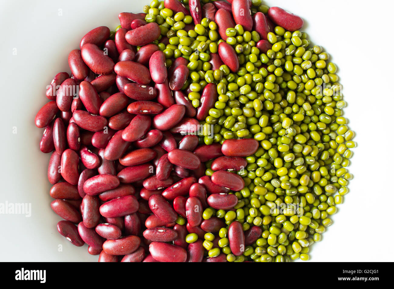 Background Texture of Red Beans Blended with Green Beans (Food Theme ...