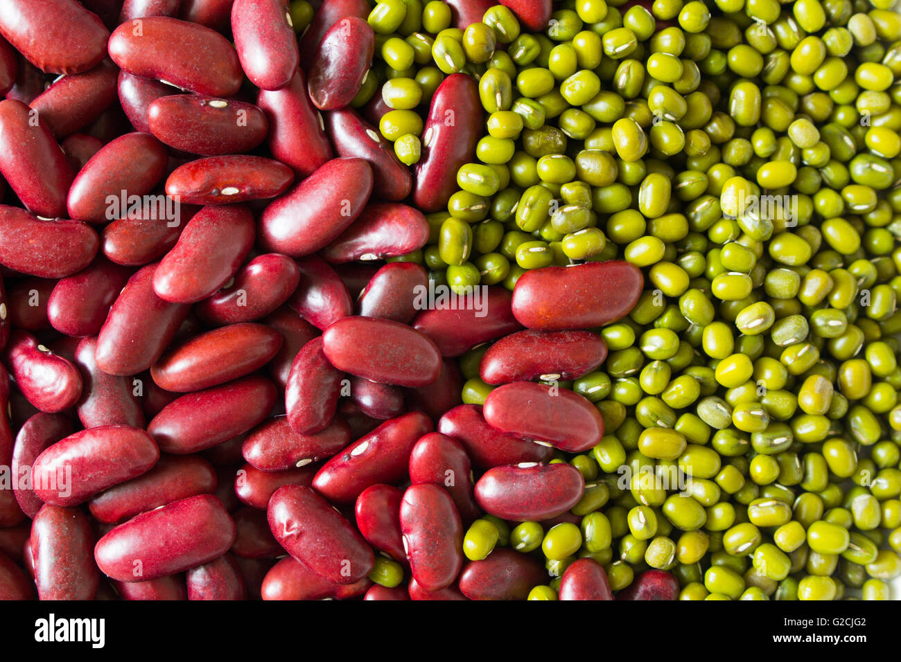 Background Texture of Red Beans Blended with Green Beans (Food Theme ...