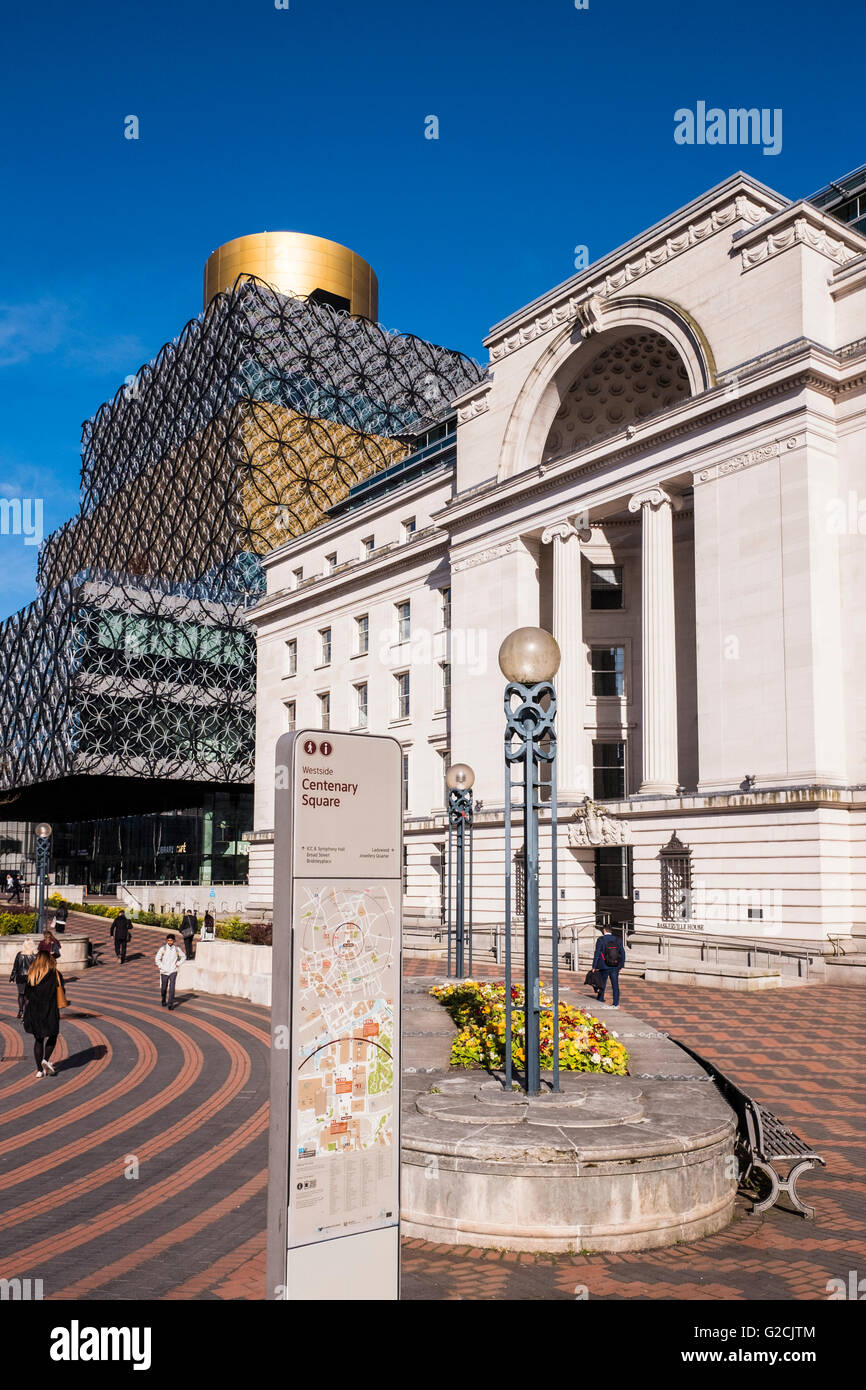 Centenary Square, Birmingham, West Midlands, England, U.K Stock Photo ...