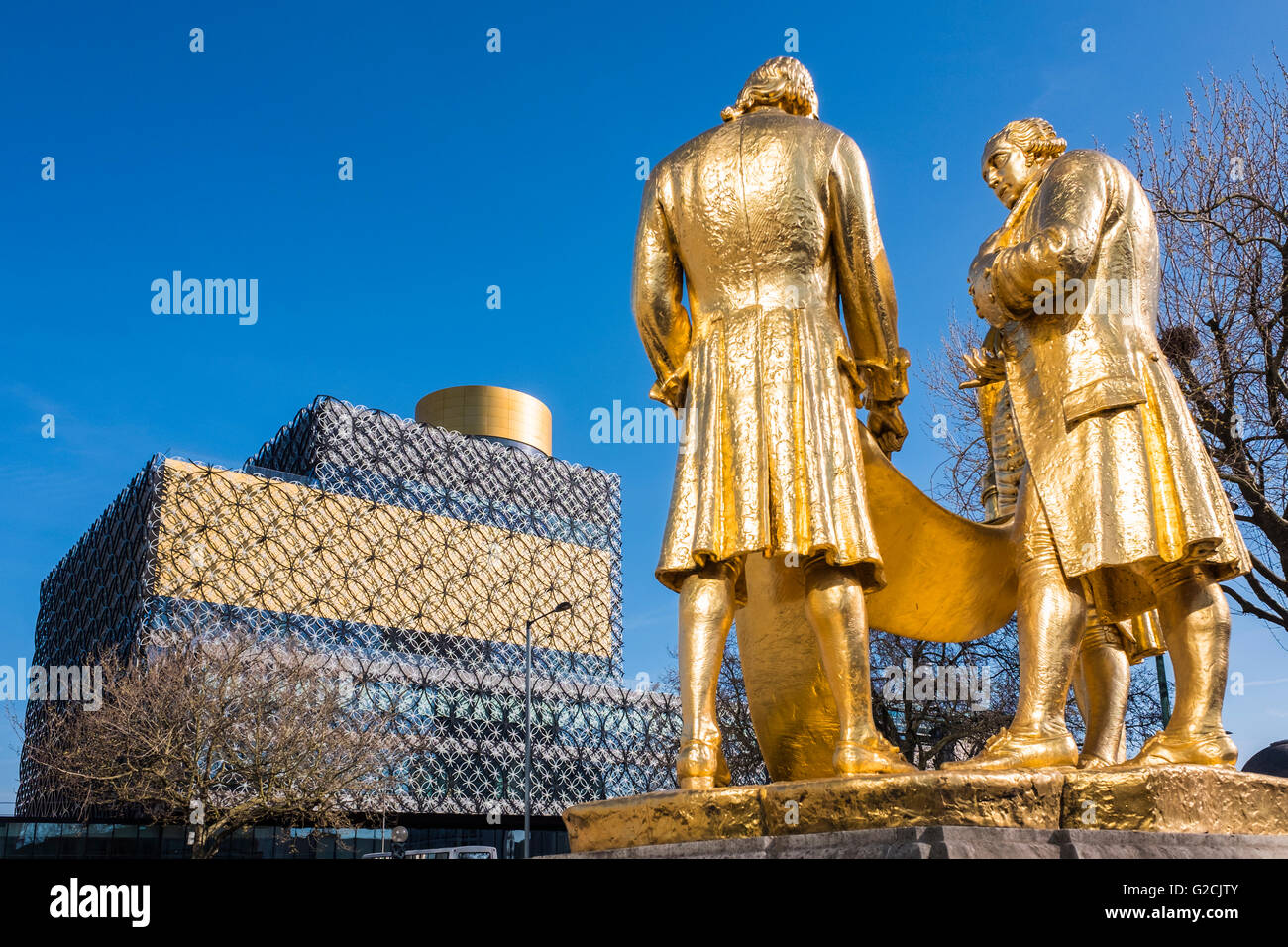 Birmingham library statue hi-res stock photography and images - Alamy