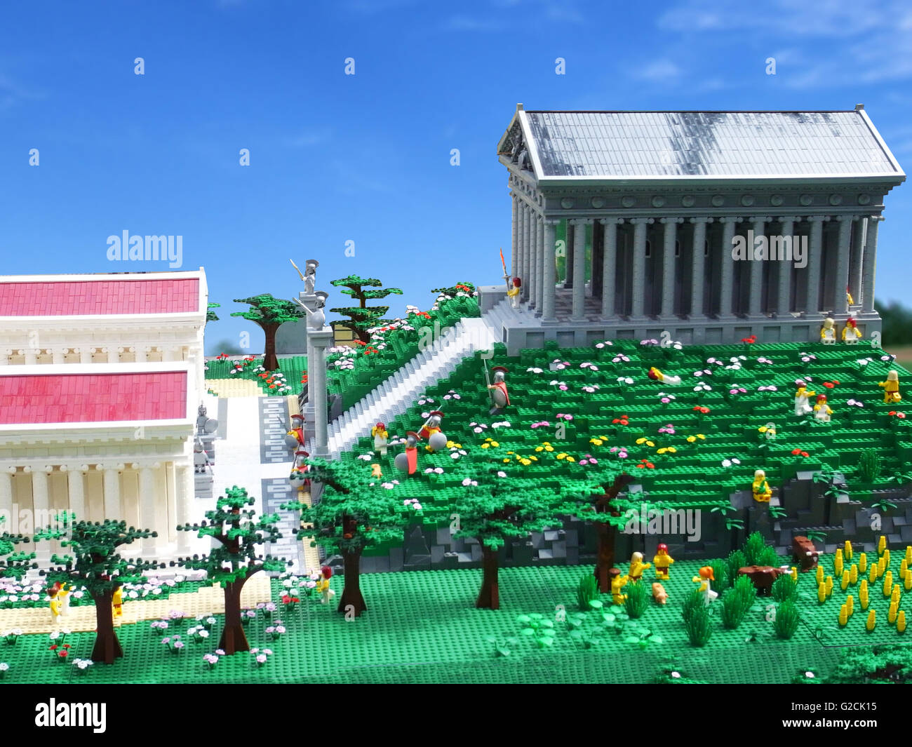 Lego Model build ancient old time day sky toy fun landscape Greece ...