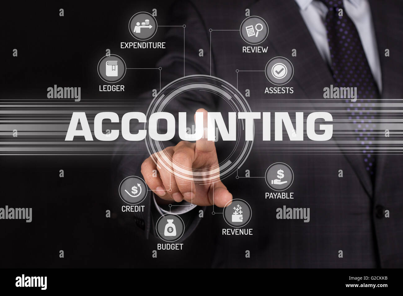 ACCOUNTING TECHNOLOGY COMMUNICATION TOUCHSCREEN FUTURISTIC CONCEPT ...