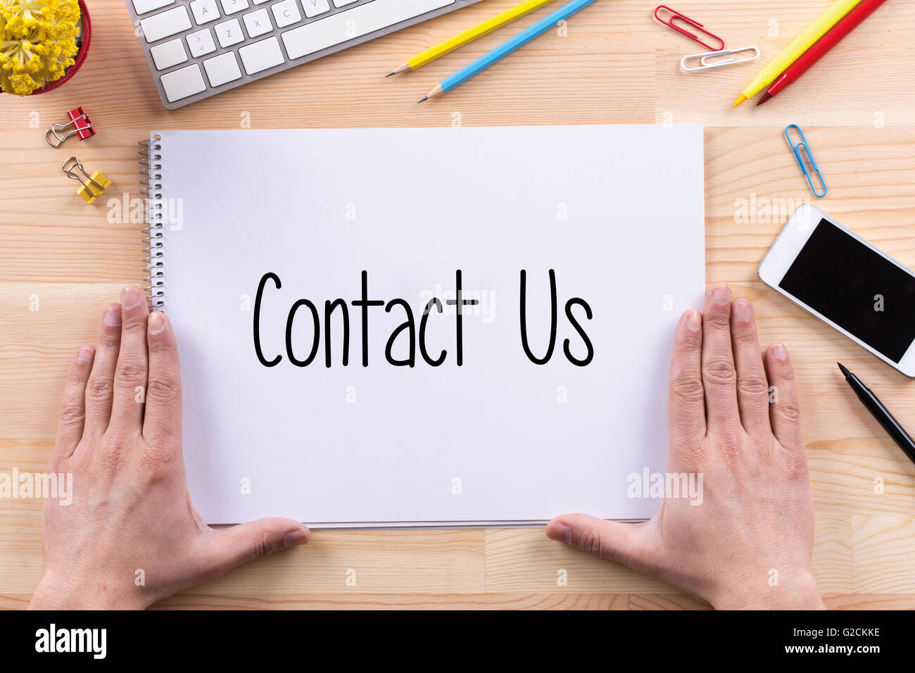 Contact Us Concept Stock Photo - Alamy