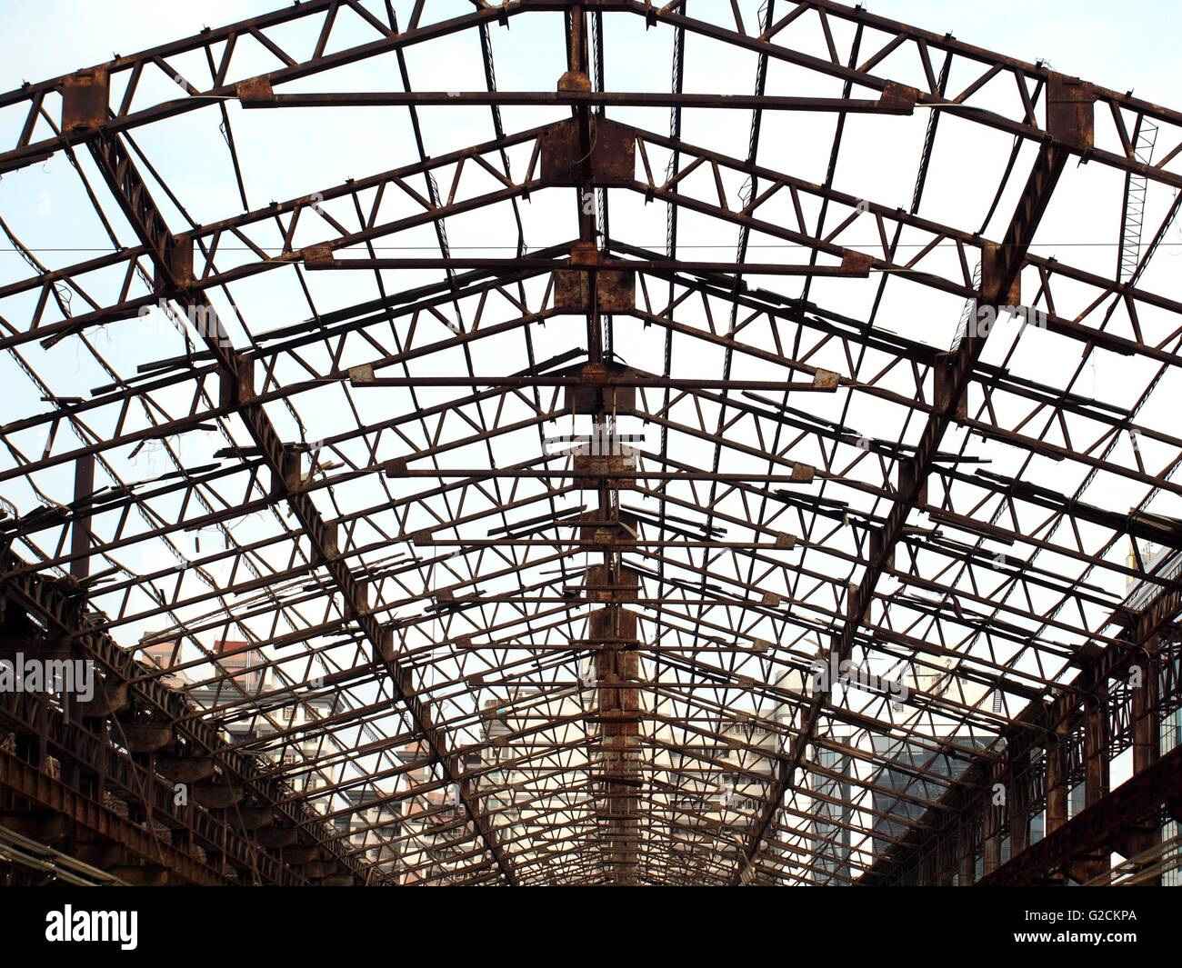 Ruins of an old factory that is turning into rust Stock Photo - Alamy