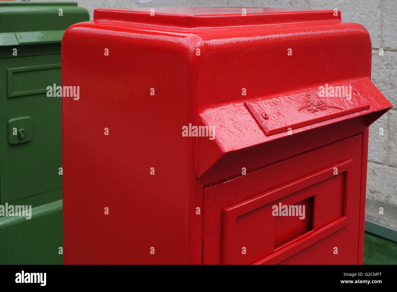 Old British post box in Jerusalem israel Stock Photo - Alamy