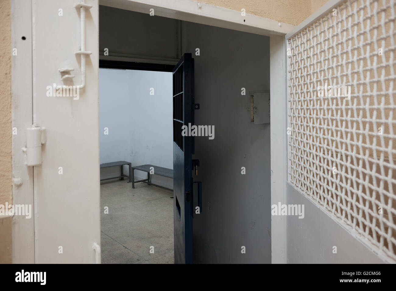Visitor cell inside a prison Israel Stock Photo - Alamy