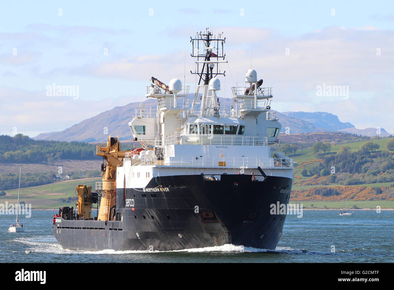 SD Northern River, a multi-purpose auxiliary vessel operated by Serco ...