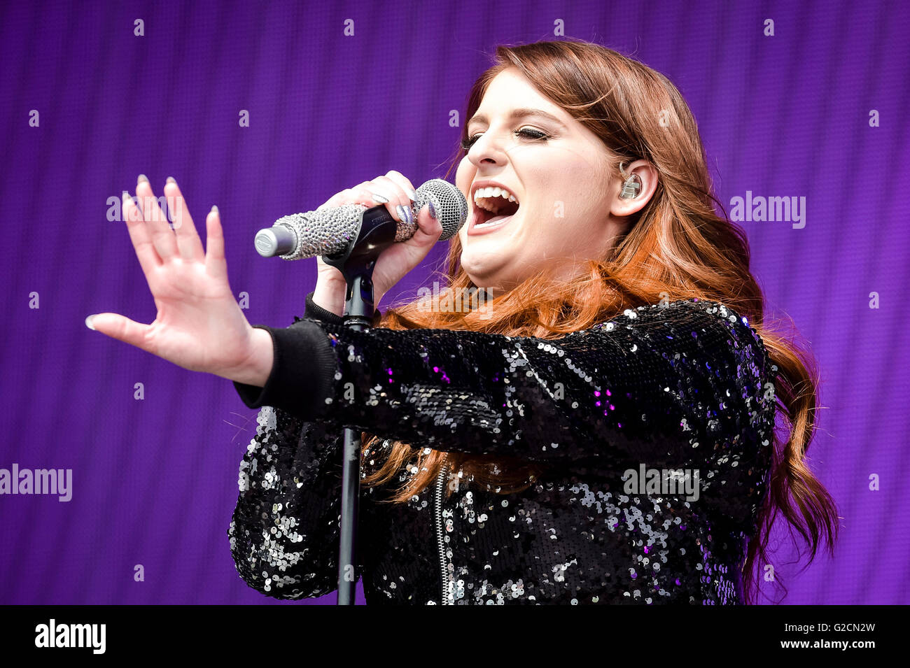 Meghan Trainor performs on stage during BBC Radio 1's Big Weekend at ...