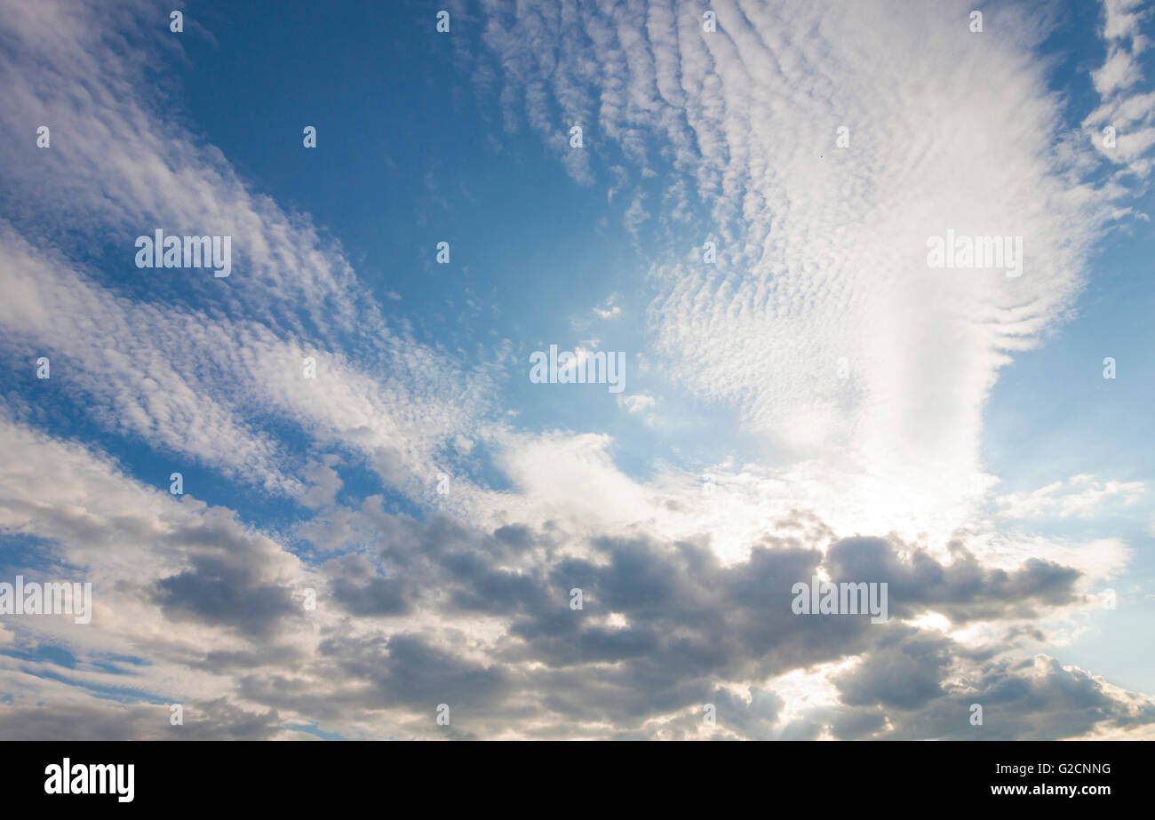 Dramatic blue sky with clouds Stock Photo - Alamy