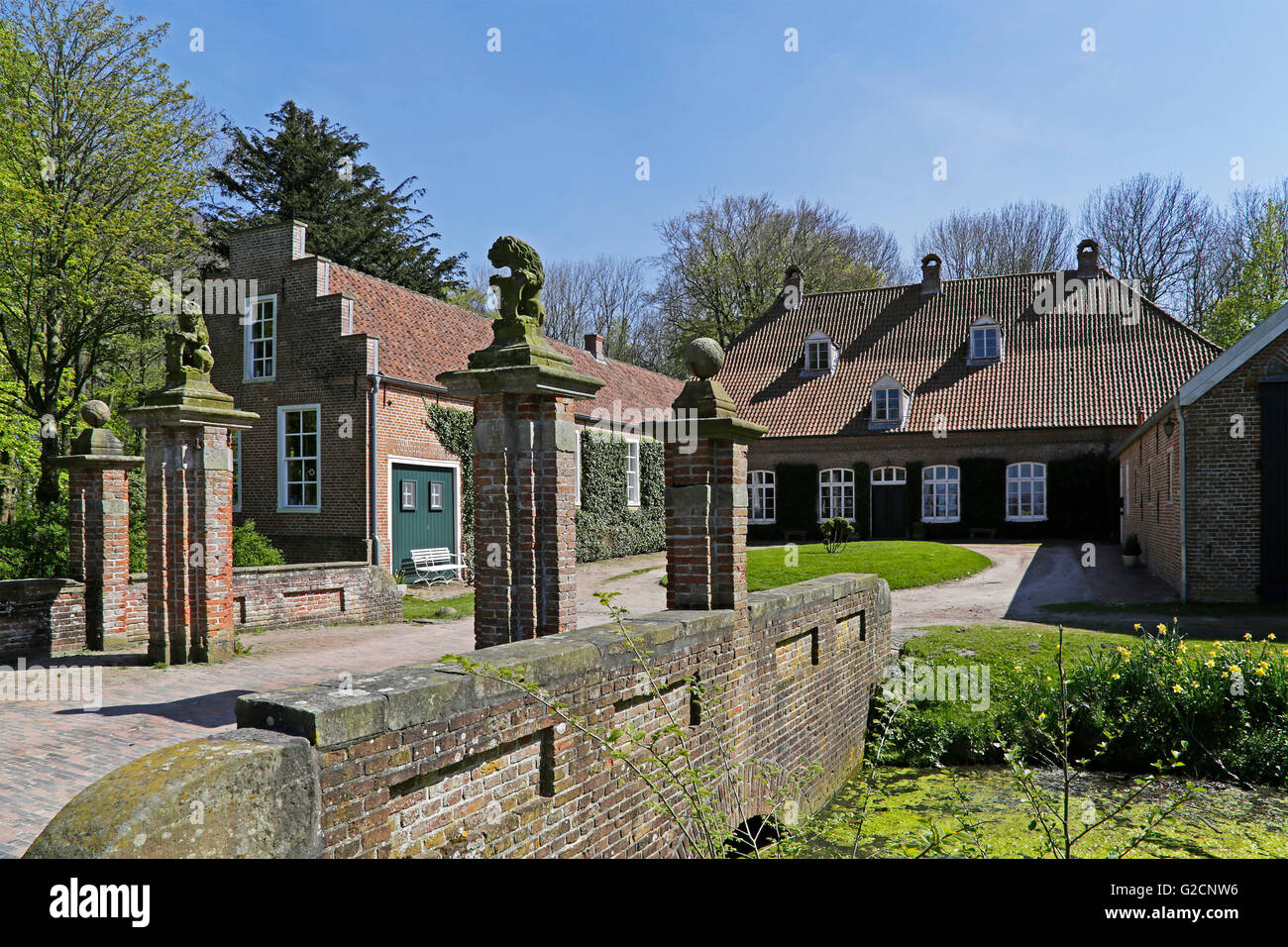 Osterburg, Groothusen, Krummhoern, East Friesland, Lower Saxony ...