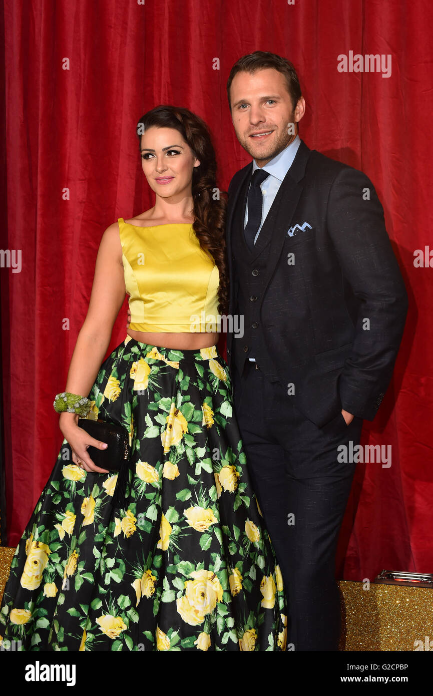 Anna Passey and Nick Rhys attending the British Soap Awards 2016 at the ...