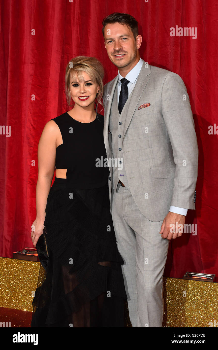 Jessica Fox and Ashley Taylor Dawson attending the British Soap Awards ...