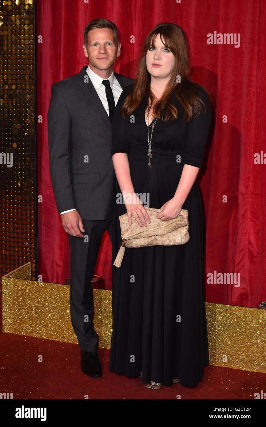 Adam Astill and guest attending the British Soap Awards 2016 at the ...