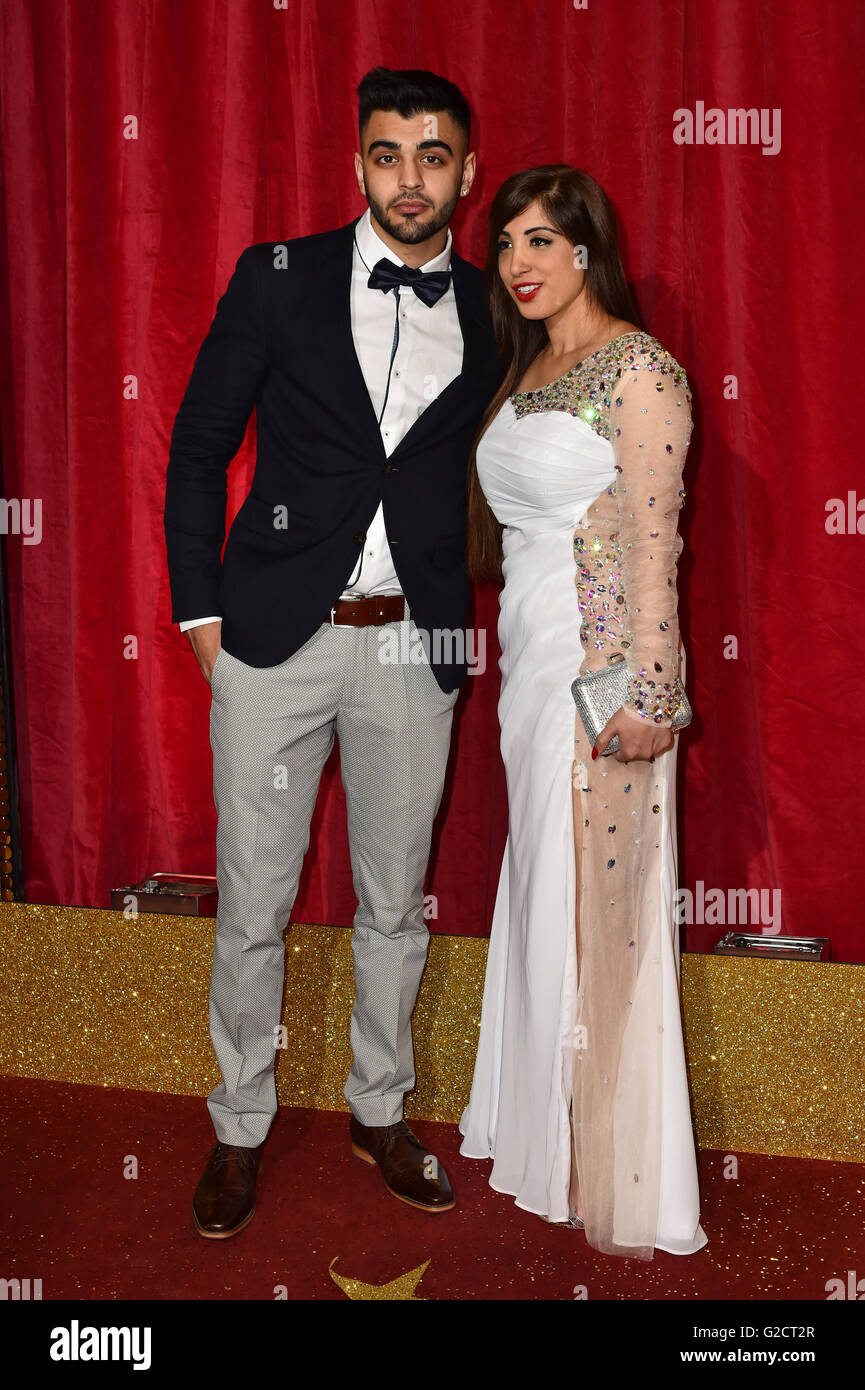 Sunjay Midda and guest attending the British Soap Awards 2016 at the ...