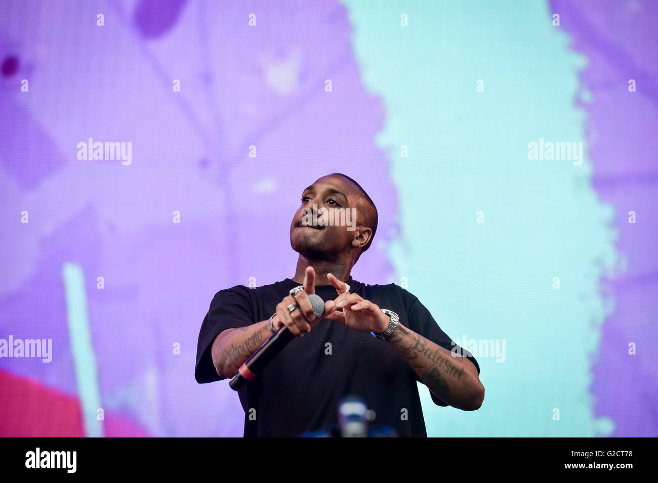 MC Rage performs with Chase & Status on stage during BBC Radio 1's Big ...