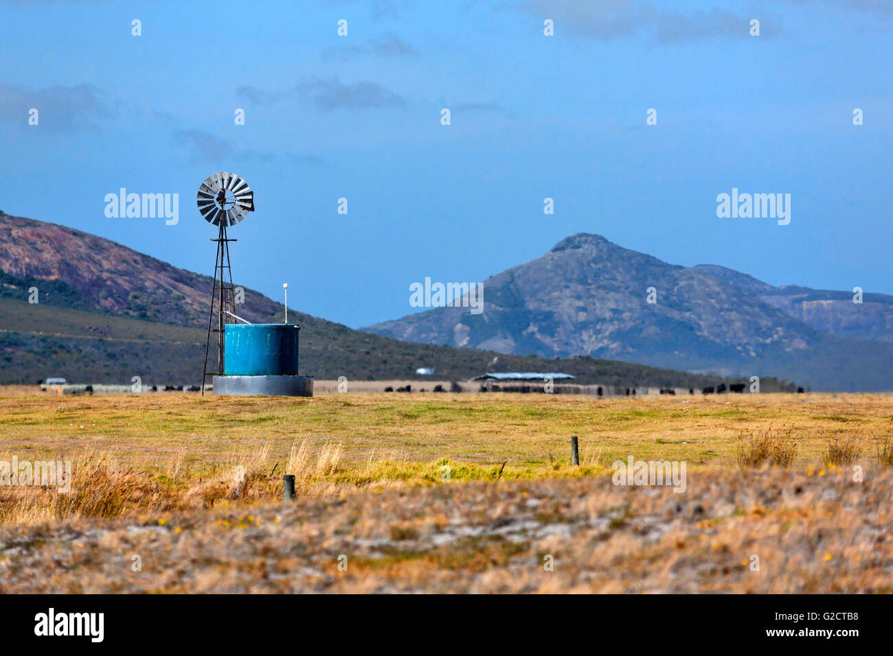 Australian farm windmill hi-res stock photography and images - Alamy