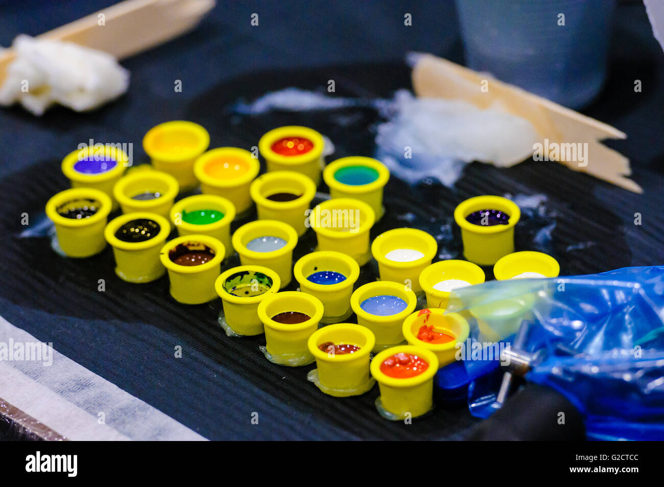 Tattoo ink pots hi-res stock photography and images - Alamy